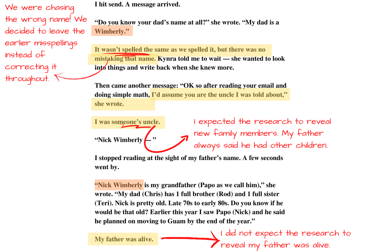 My Middle Name was Wimberley: An Annotated Interview with Nicholas ...
